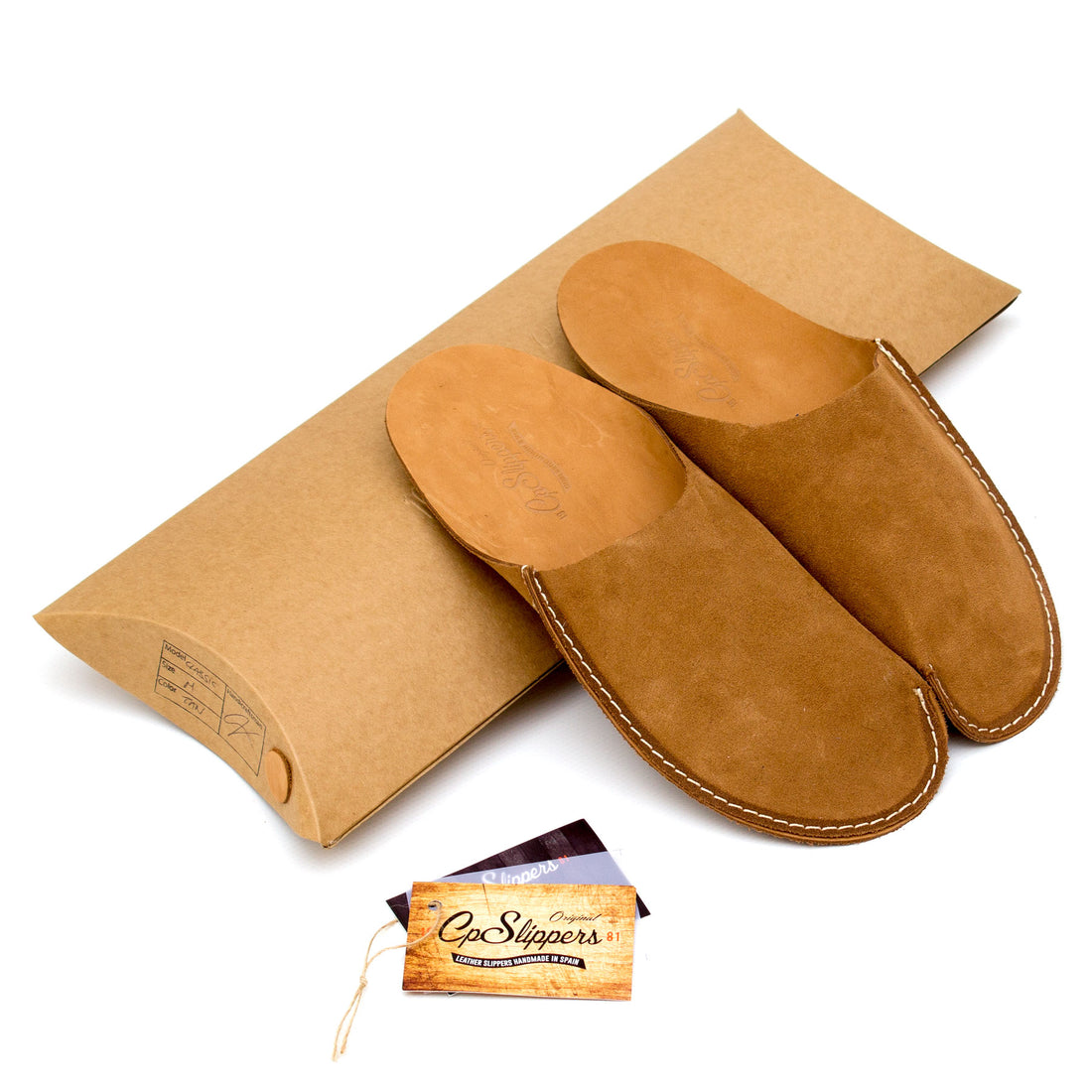 Tan Leather Slippers for Men & Women | CP Slippers